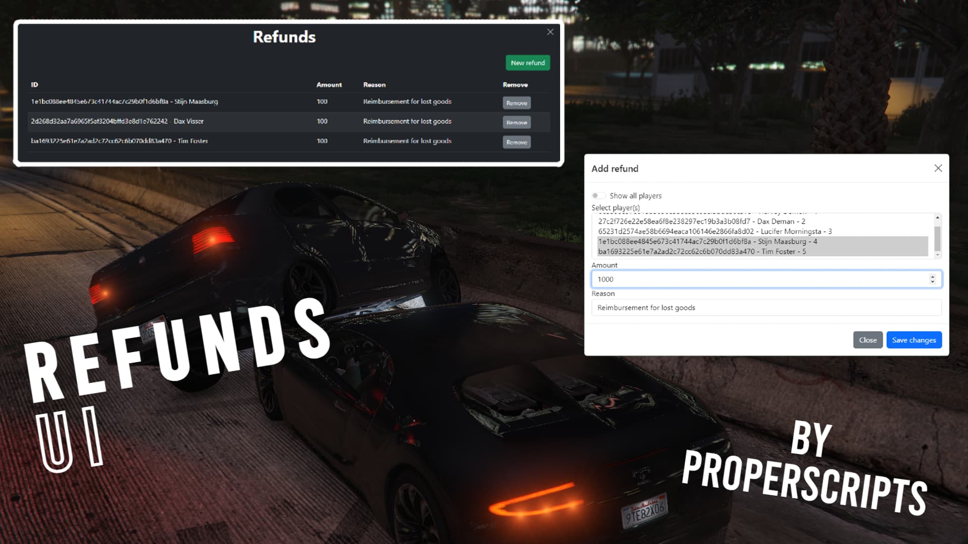 [FREE] Refunds - FiveM Releases - Cfx.re Community