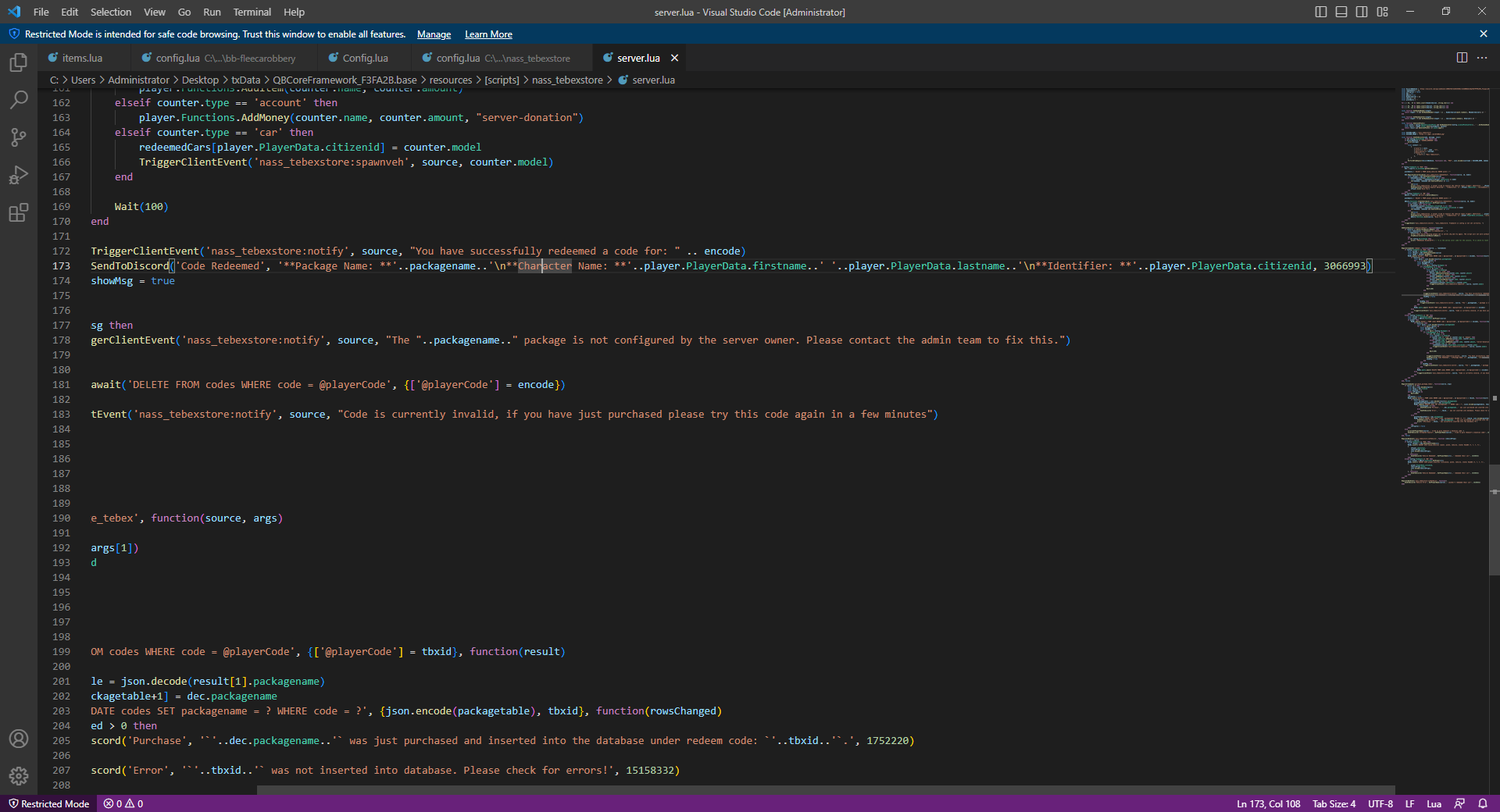 Release Esxqbcore Nasstebexstore New Tebex Wrapper Page 4 Fivem Releases Cfxre