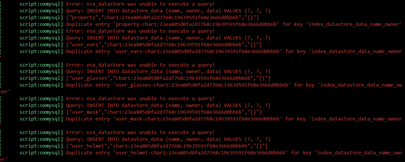 Problem on esx_datastore - ES/ESX - Cfx.re Community