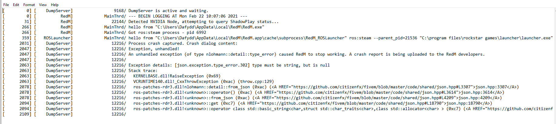 redm json.exception.parse_error.302 - RedM Client Support - Cfx.re ... redm json.exception.parse_error.302 - RedM Client Support - Cfx.re ...