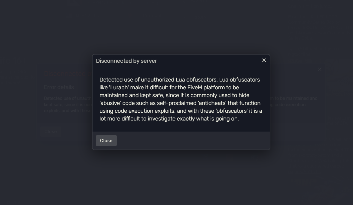 Constant Crashing, same error. Six-Uniform-Missouri - FiveM Client ...