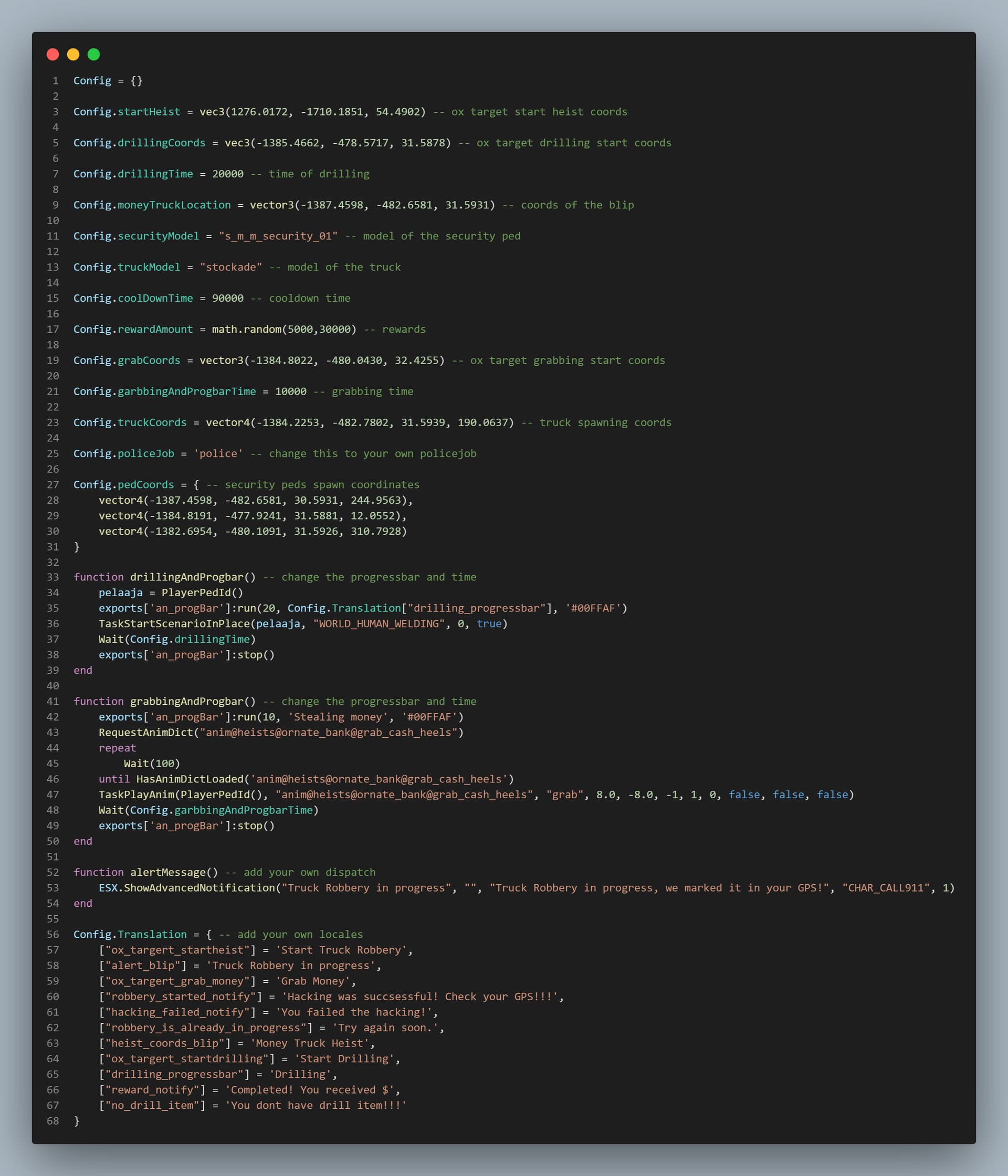 Advanced Truck Robbery [ESX] & [OPEN SOURCE] - FiveM Releases - Cfx.re Community
