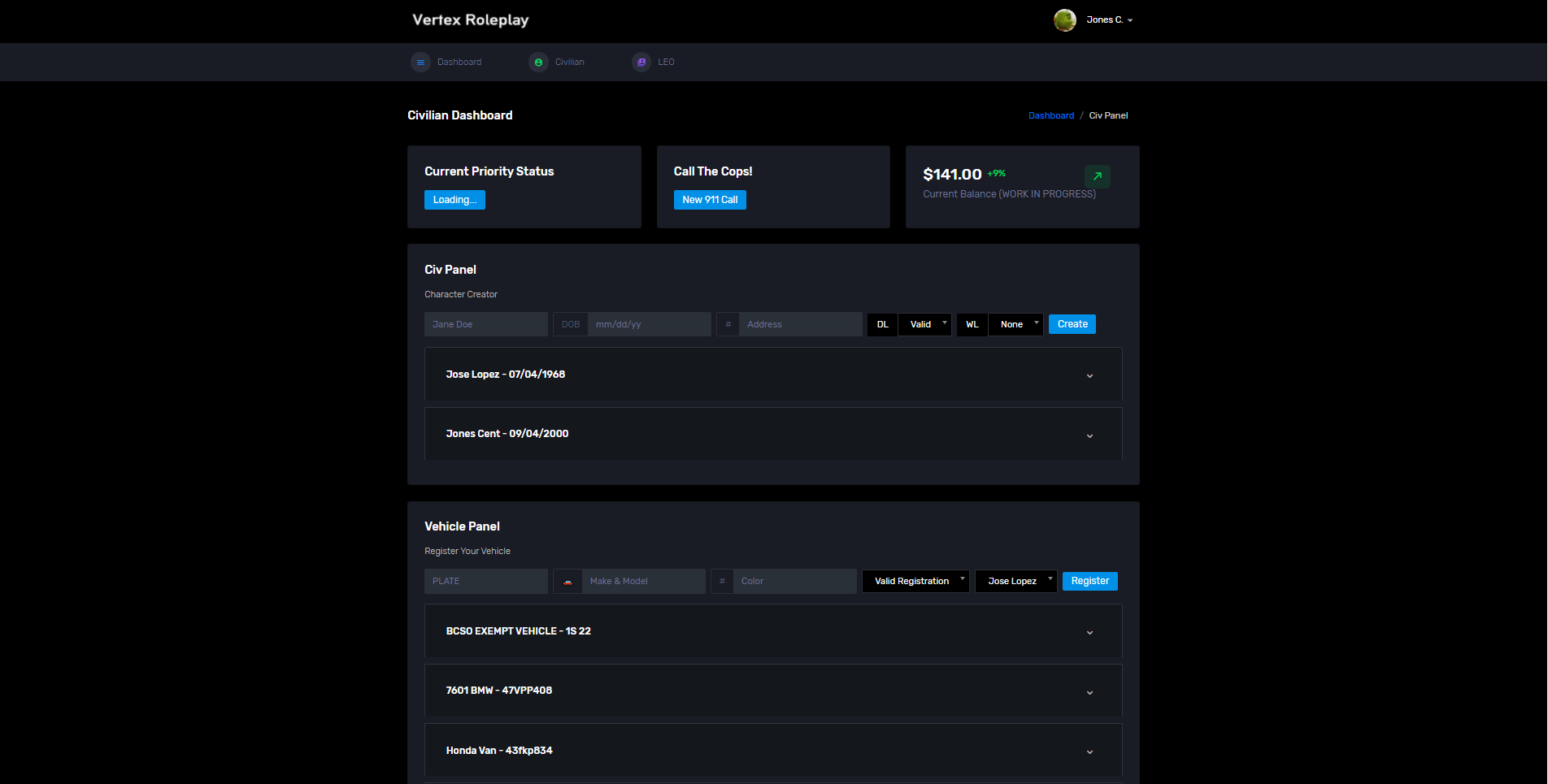 Vertex Roleplay Community [V-MENU] - Server Bazaar - Cfx.re Community