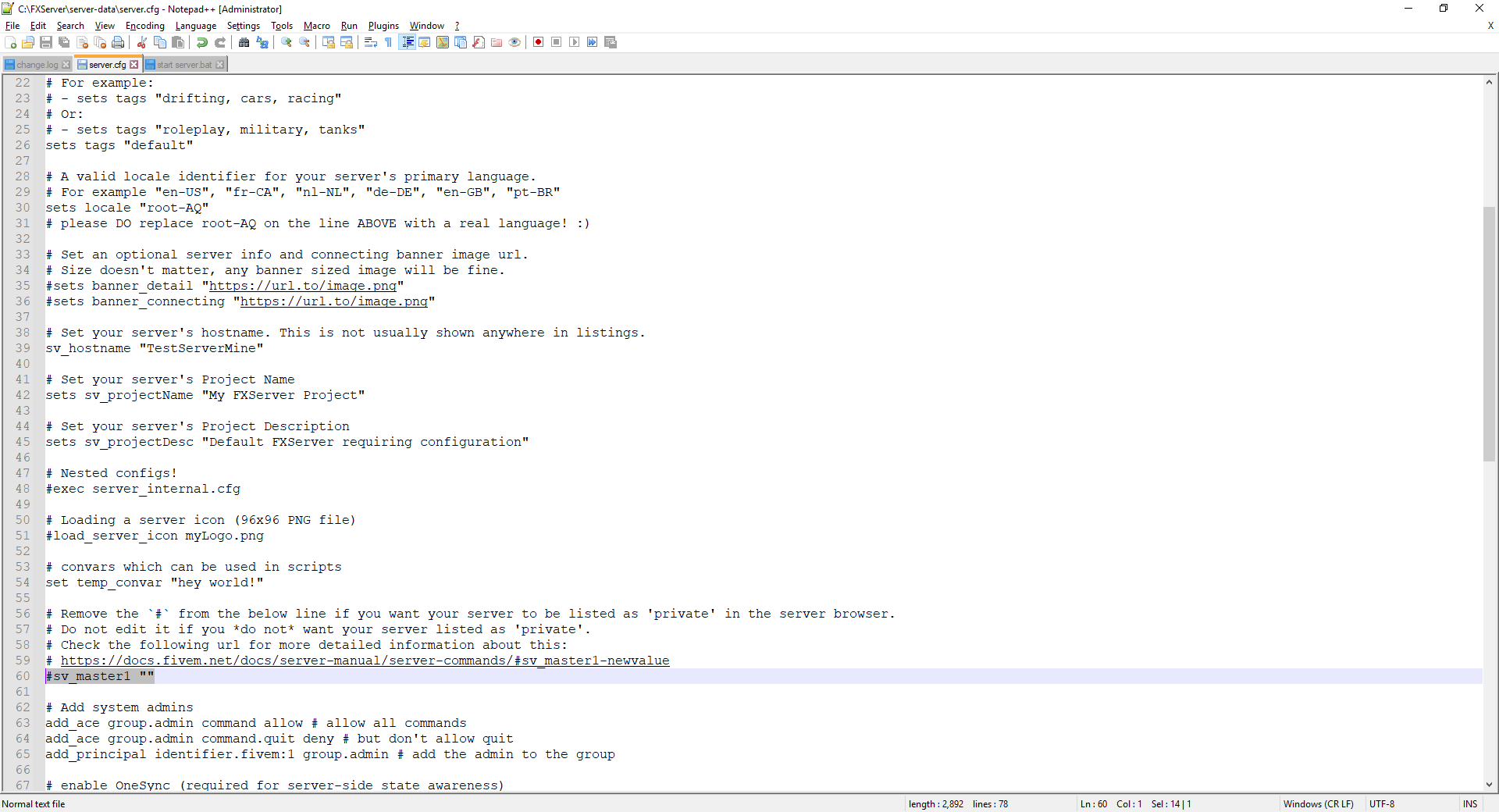 Server Not Sending Heartbeat or Listing in Server List - Server Discussion - Cfx.re Community