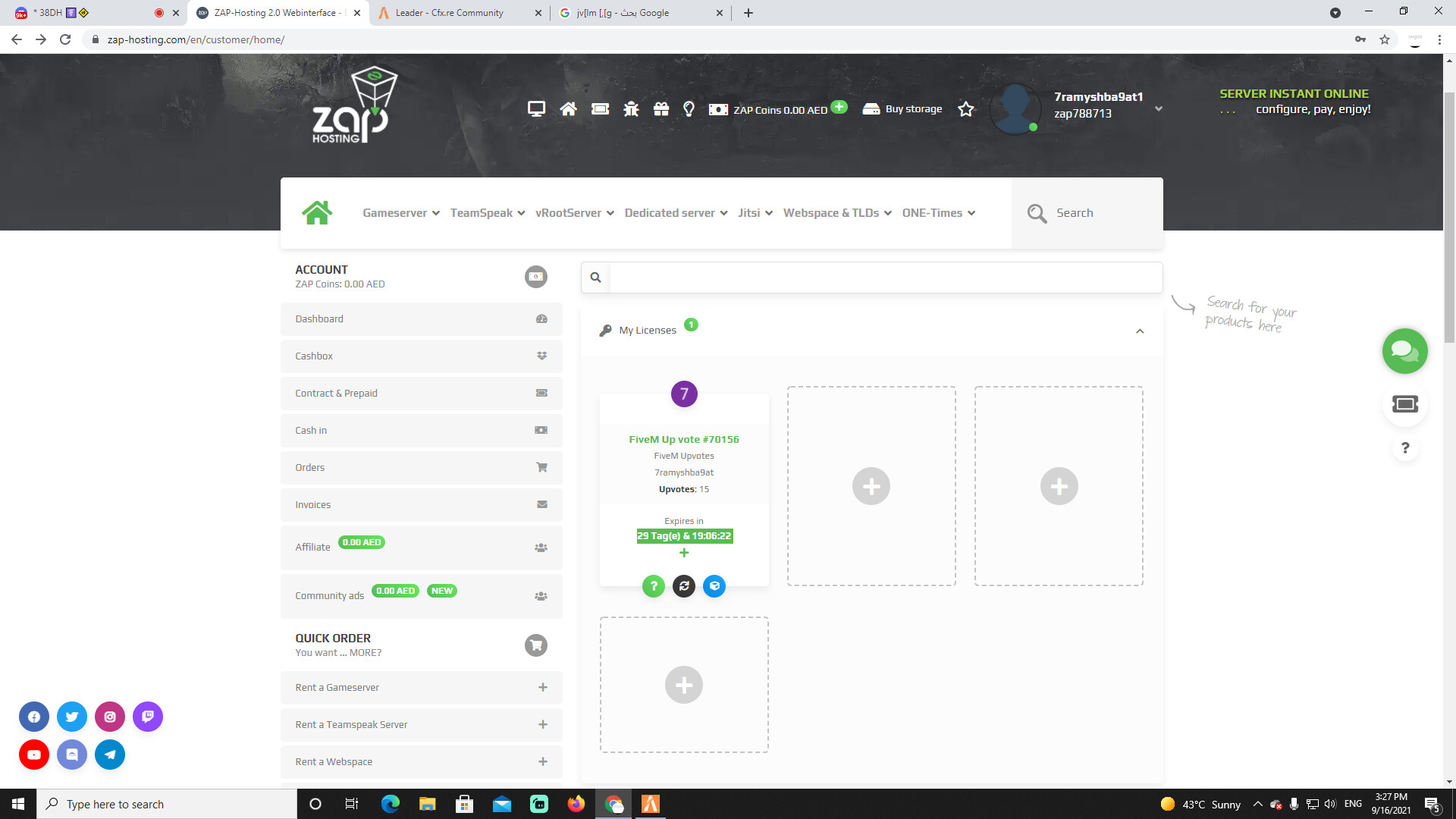 I have to post my serve with zap hosting but not come post - Server ...