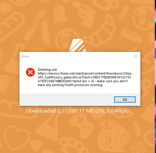 Fivem starting error, help! - FiveM Client Support - Cfx.re Community