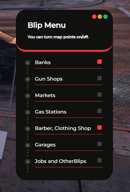 [PAID] [STANDALONE] SHX - Blip Menu - FiveM Releases - Cfx.re Community