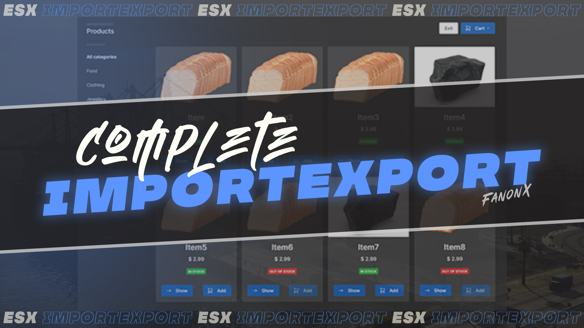 📦 Complete Importexport | A new society with different UI - FiveM ...