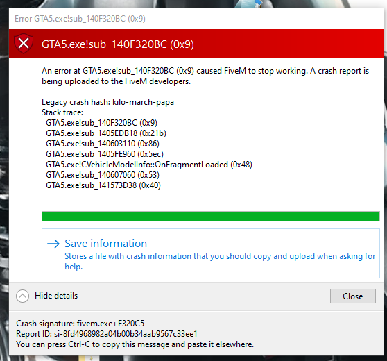 FiveM crashes when I attempt to spawn in an import - FiveM Client ...