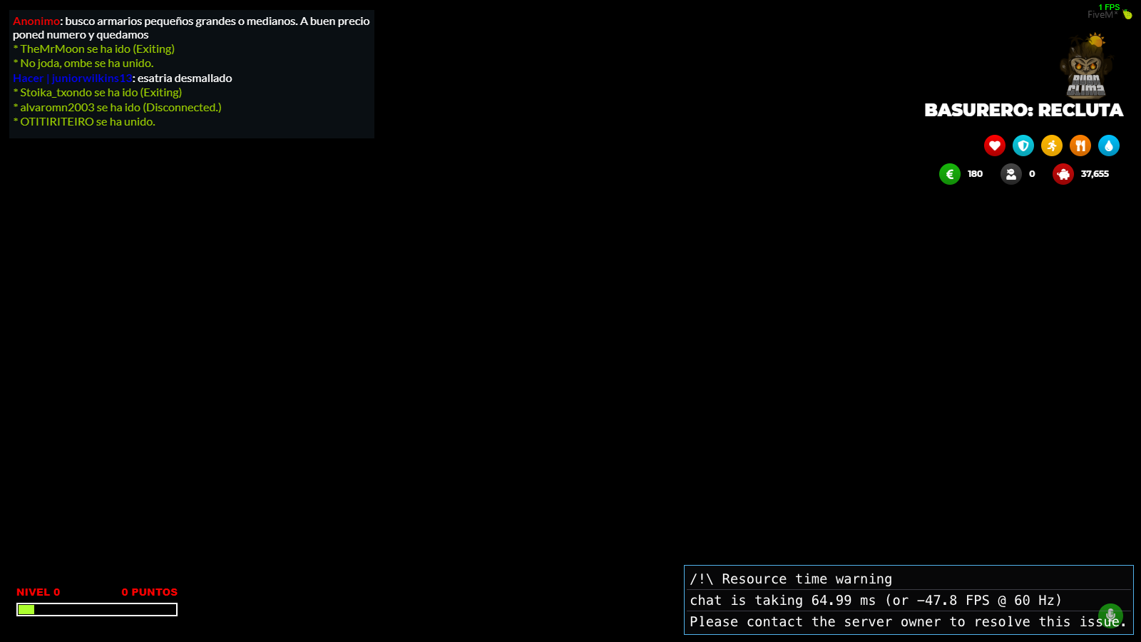Resource Time Warning (everything takes LOONG time to load.) - FiveM ...