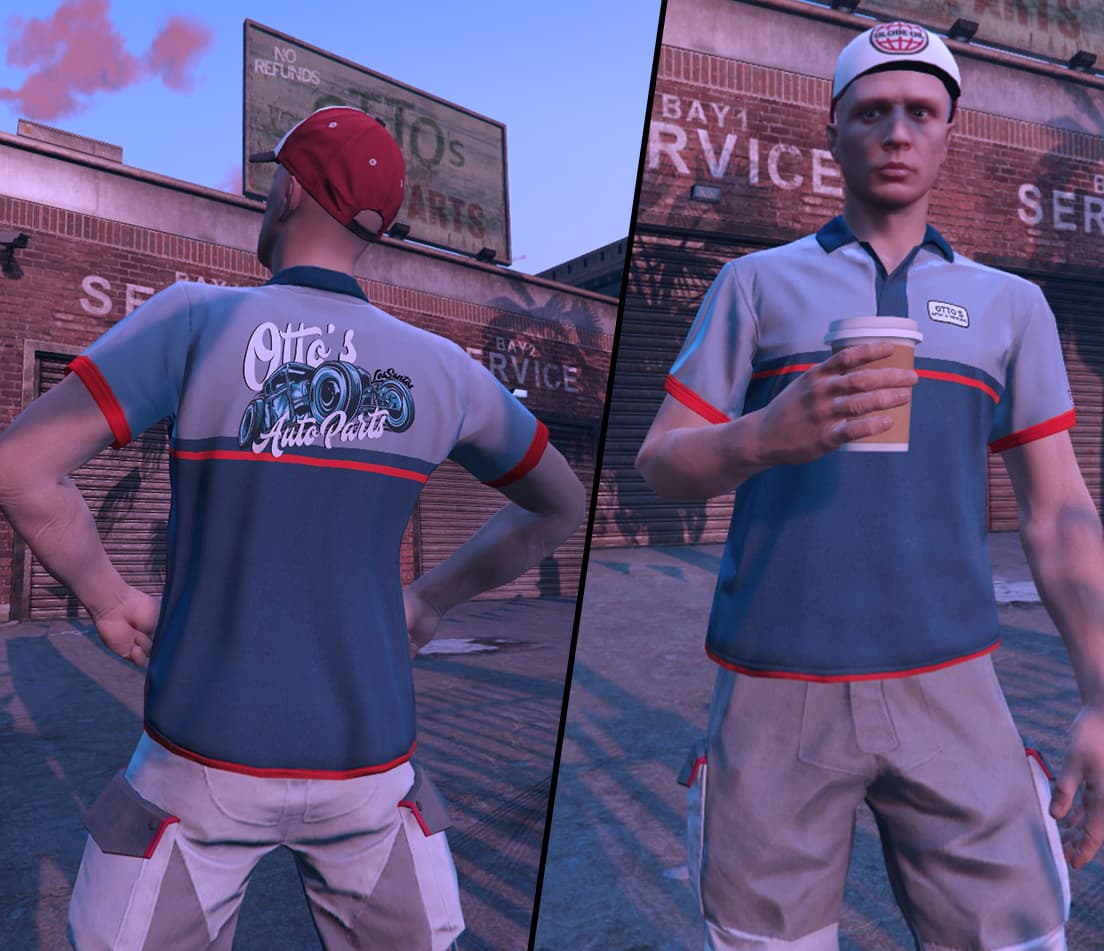 Otto´s Auto Parts Vintage Shirt (Male) - FiveM Releases - Cfx.re Community