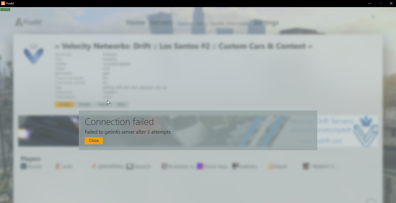 I cant connect to any server - FiveM Client Support - Cfx.re Community