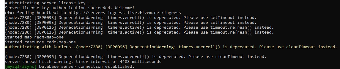 [error] Mysql Async Error Server Support Cfx Re Community