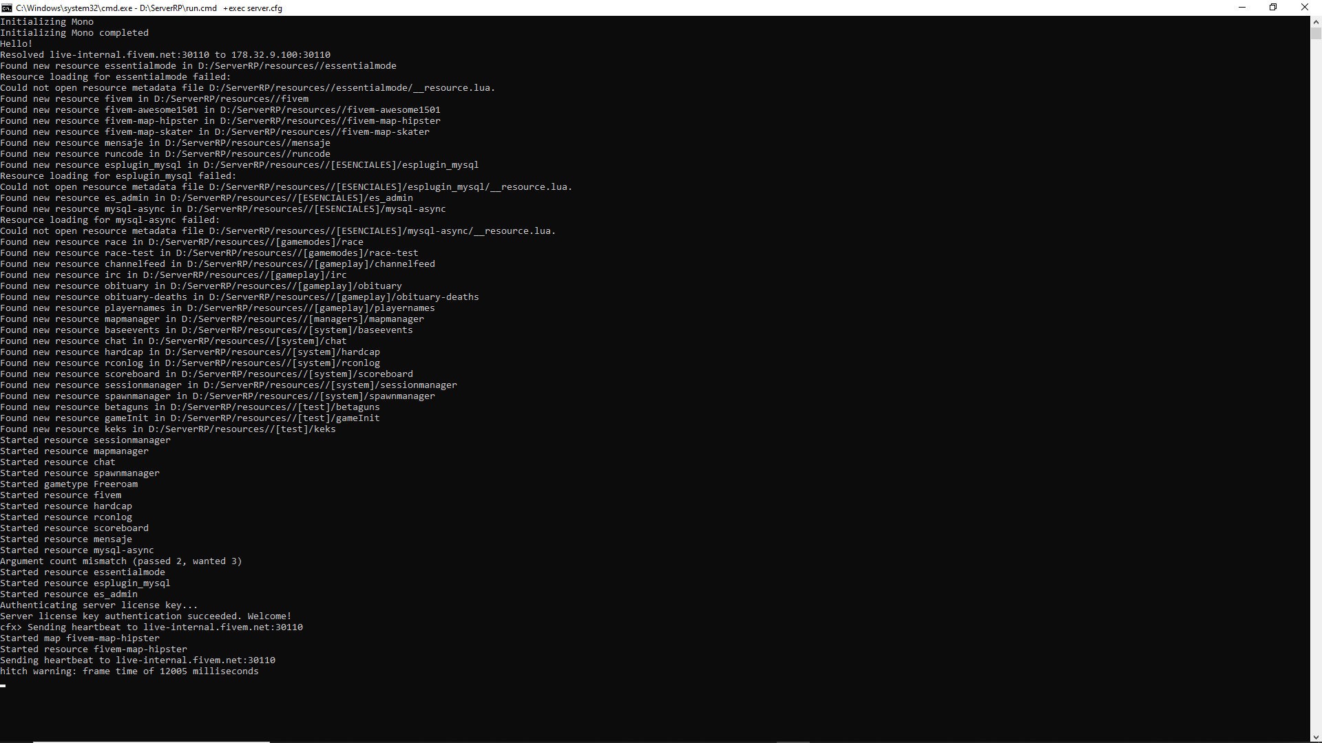 Argument Count Mismatch Passed 2 Wanted 3 Server Discussion Cfx Re Community
