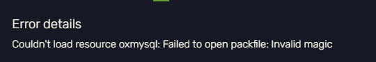 When connecting keep getting failed to load resources and packfile - QBCore - Cfx.re Community