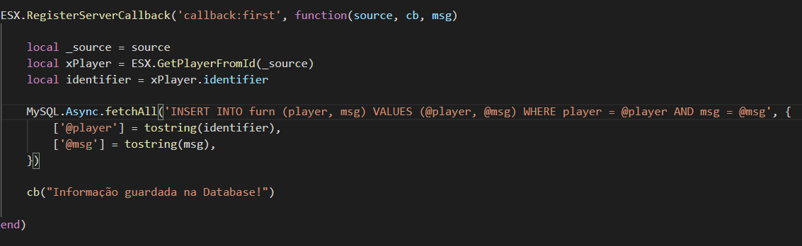[MySQL] Syntax Problem - Discussion - Cfx.re Community