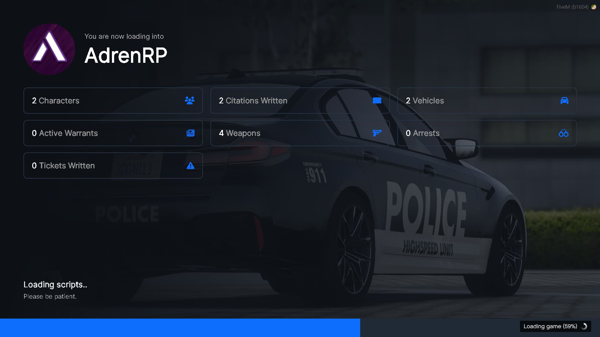 [Paid] AdrenCAD Interactive Loadscreen - FiveM Releases - Cfx.re Community