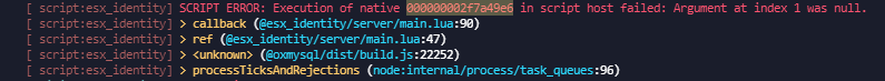 Script Error Execution Of Native 000000002f7a49e6 In Script Host Failed Argument At Index 1