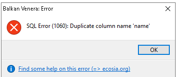 Sql error: Duplicate column name "name" - ES/ESX - Cfx.re Community