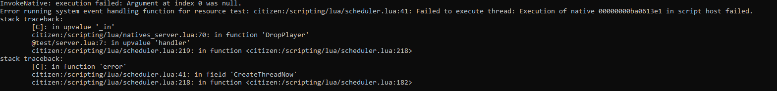 [HELP] [SOLVED] Need help with DropPlayer Native - Discussion - Cfx.re Community