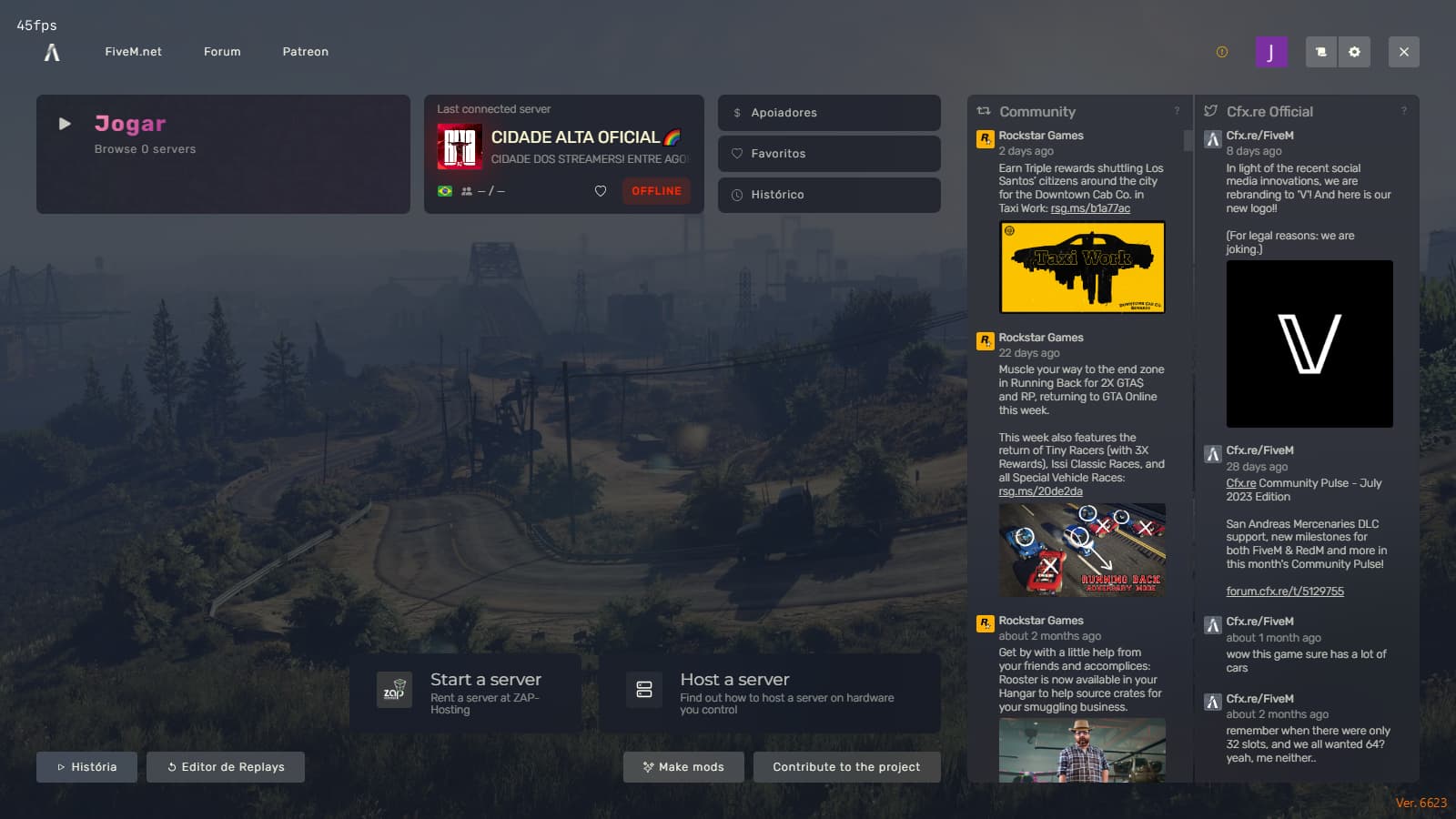 Offline - entire platform off i speak from brazil - FiveM Client ...