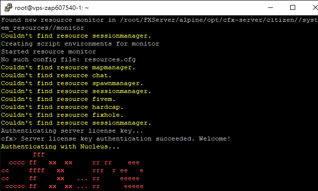 Couldn't find resource sessionmanager problem - Server Discussion - Cfx ...