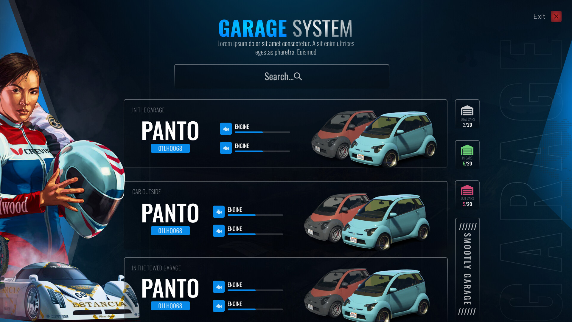 [ESX/QB] Garage System (Developer Mode , Detailed, Nice UI) - FiveM ...