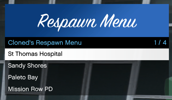[Release] [RageUI] Respawn Menu / Spawn Selector V2 - FiveM Releases ...