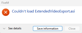 [How-to] Use Extended Video Export (EVE) | FiveM - Page 12 - Modding Tutorials - Cfx.re Community