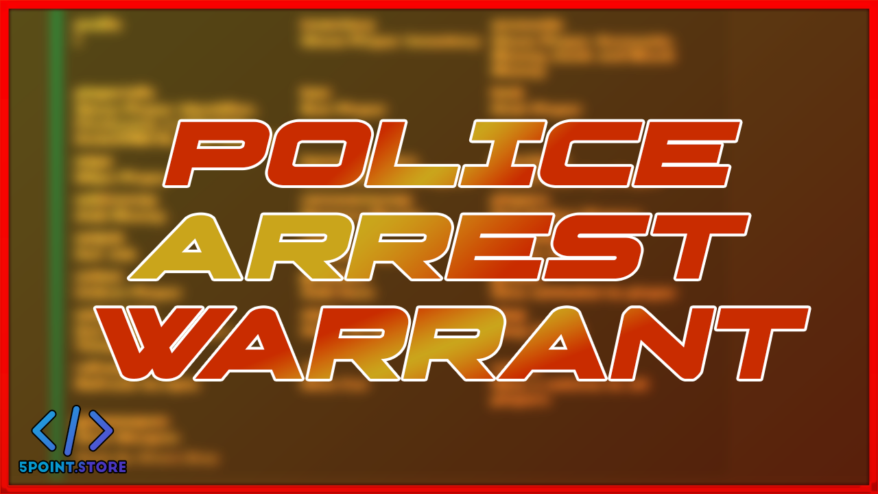 [PAID] Police Arrest Warrant System [ESX] - FiveM Releases - Cfx.re ...
