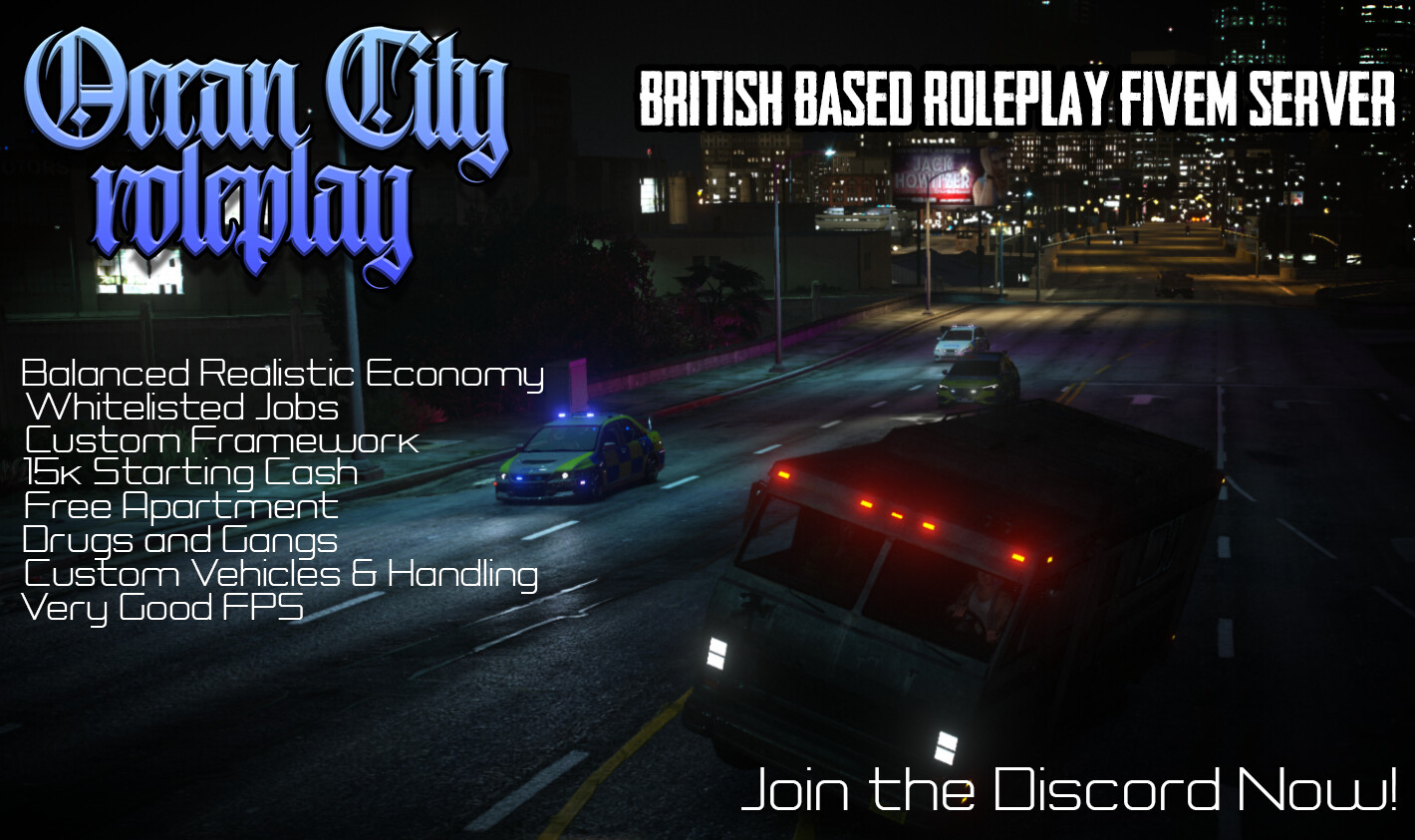 Ocean City Roleplay [UK Based] custom cars, friendly staff,active ...