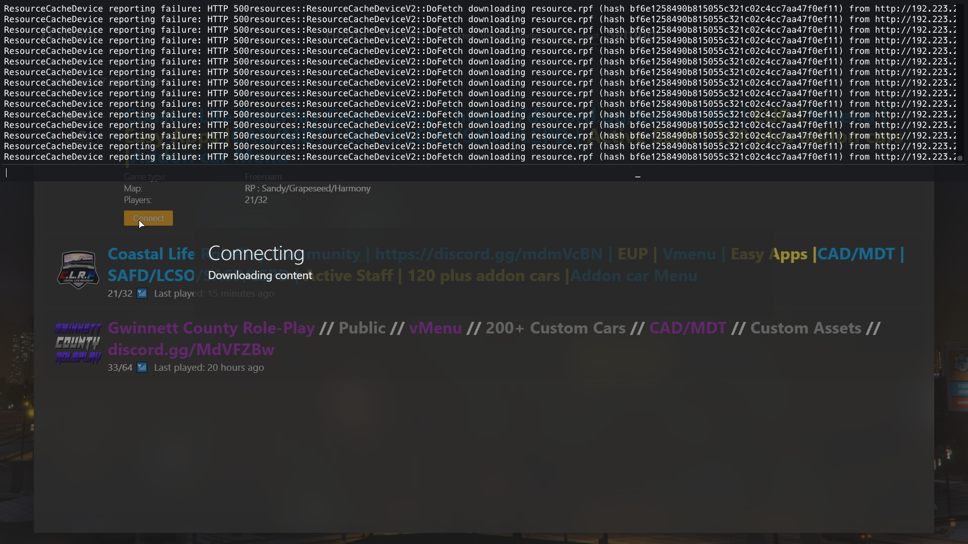 Can't load into a server but I can on others - FiveM Client Support ...