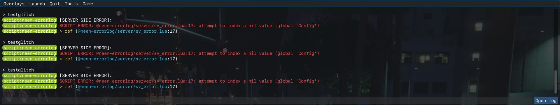 Free Standalone Error Log Fivem Releases Cfxre Community 
