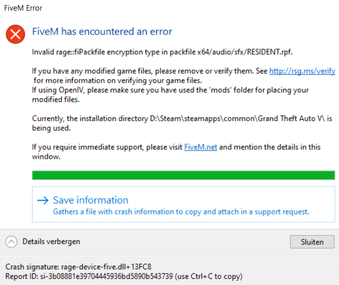 FiveM start error BrianWeenk - FiveM Client Support - Cfx.re Community