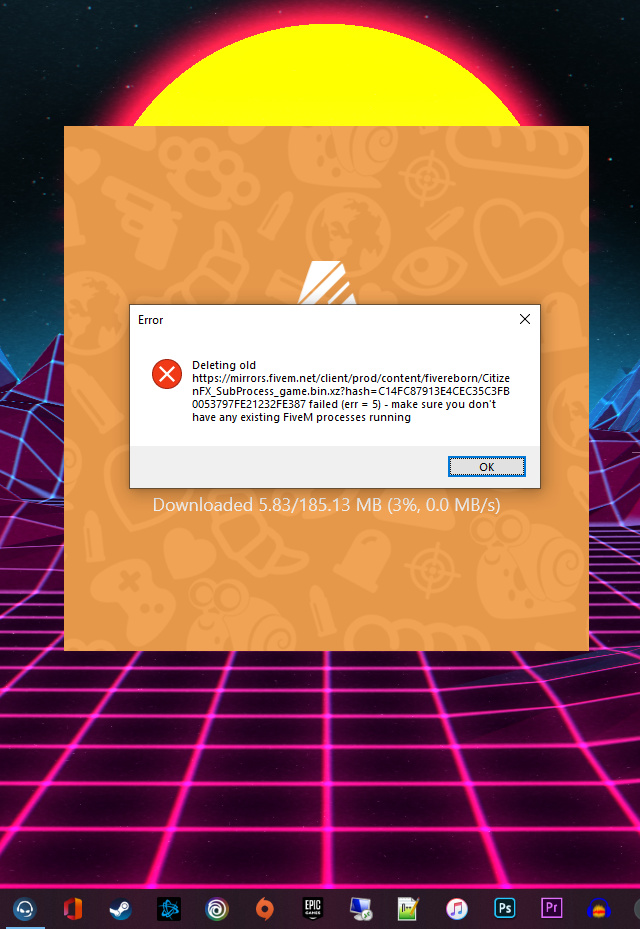 I Have a Error when i started Fivem - FiveM Client Support - Cfx.re ...