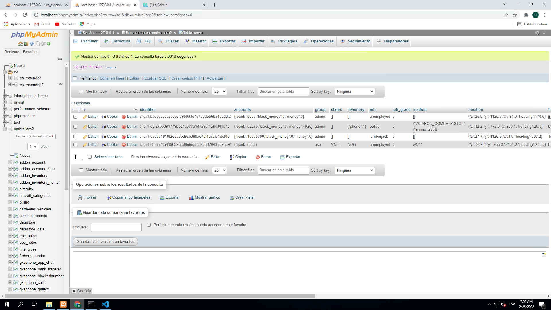 ESX_STATUS not working - Discussion - Cfx.re Community