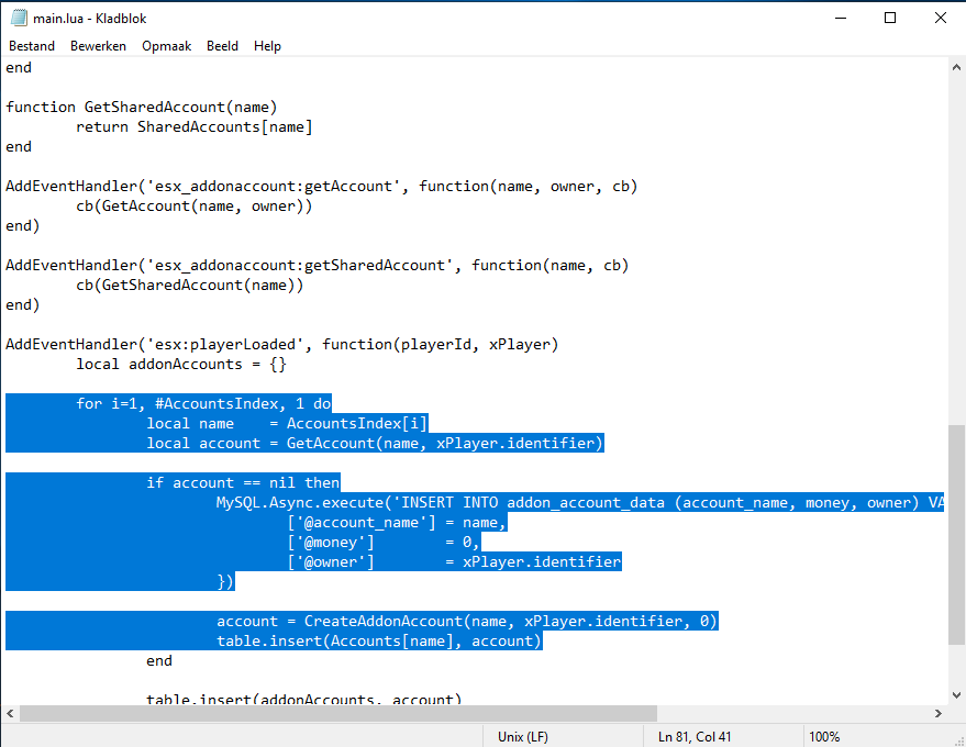 Problems with esx_addonaccount. When server is loaded - ES/ESX - Cfx.re Community