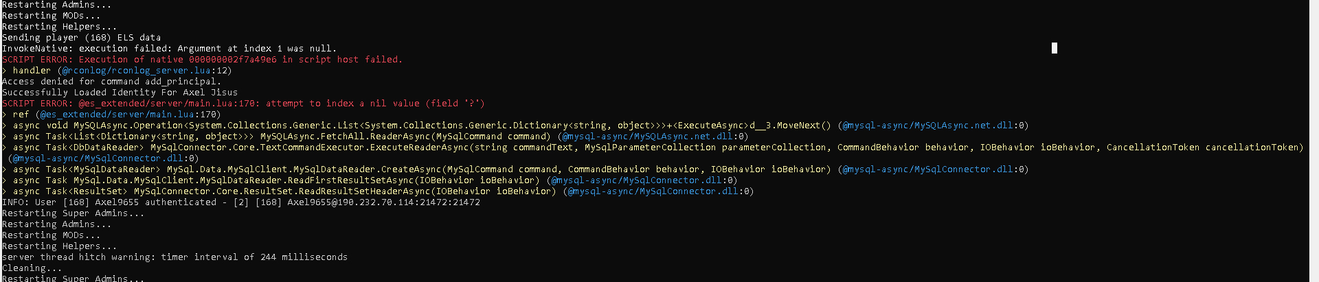 ERROR Help async - Server Discussion - Cfx.re Community