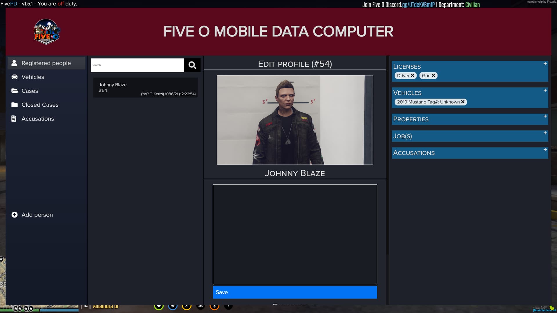 Five O Casual RP | FivePD | VMenu | Maps | Vehicles | EUP | Weapons ...