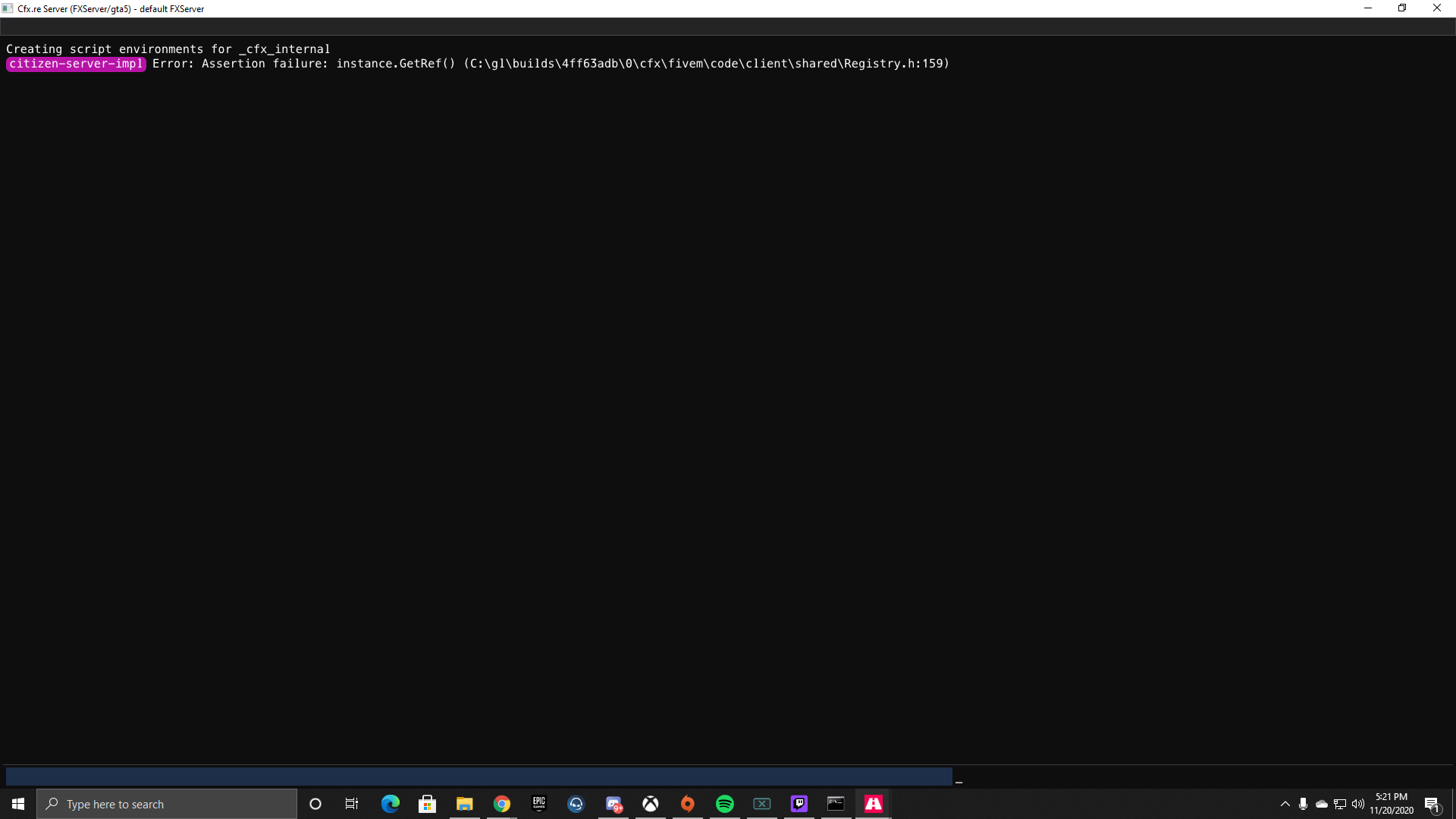 Server wont start up and im getting this message - Server Discussion ...