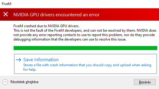 Crash due to NVIDIA GPU drivers after fixed Physics validation - Resource Support - Cfx.re Community