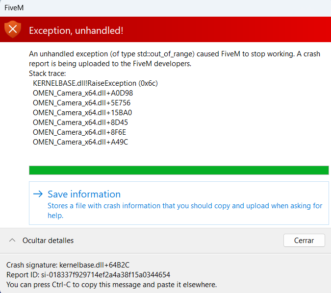 Kernelbase.dll+64b2c crash error - FiveM Client Support - Cfx.re Community