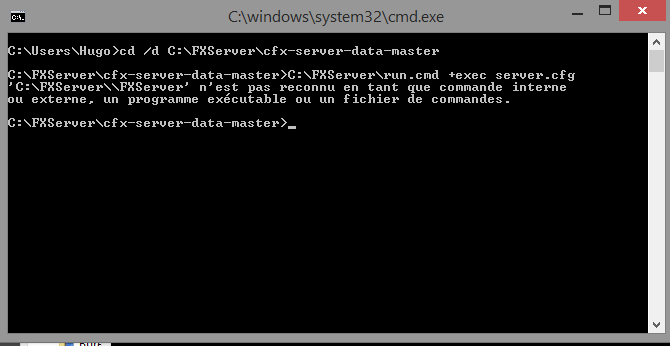 FXServer crash : "C:\FXServer\\FXServer is not an internal or external command" - Server ...