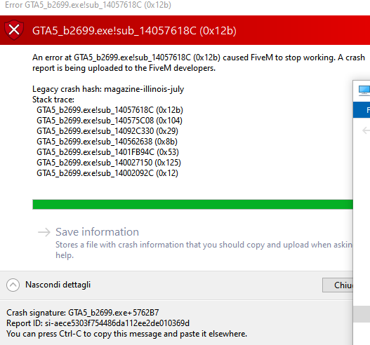 error GTA5_b2699.exe!sub_1457618C - FiveM Client Support - Cfx.re Community error GTA5_b2699.exe!sub_1457618C - FiveM Client Support - Cfx.re Community
