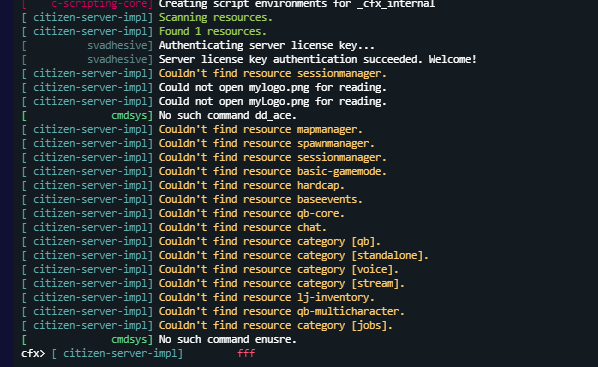 Resources not starting - Server Discussion - Cfx.re Community