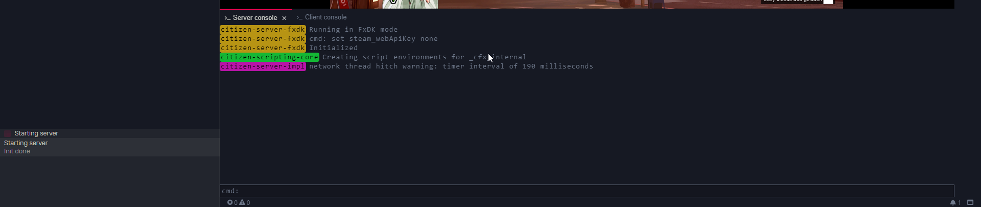 FxDK FXServer won't Start - FxDK Feedback - Cfx.re Community