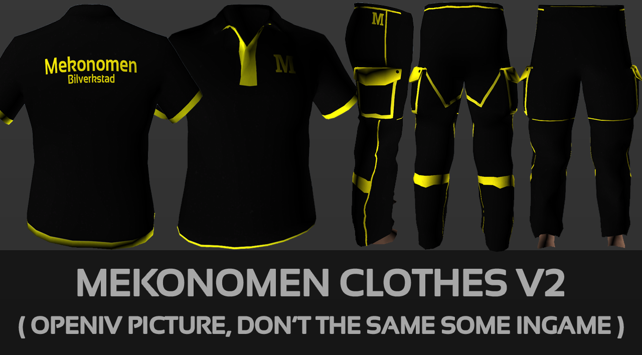 [Release] Mekonomen Clothes V2 [Male / Female] [FIVEM READY] - FiveM Releases - Cfx.re Community