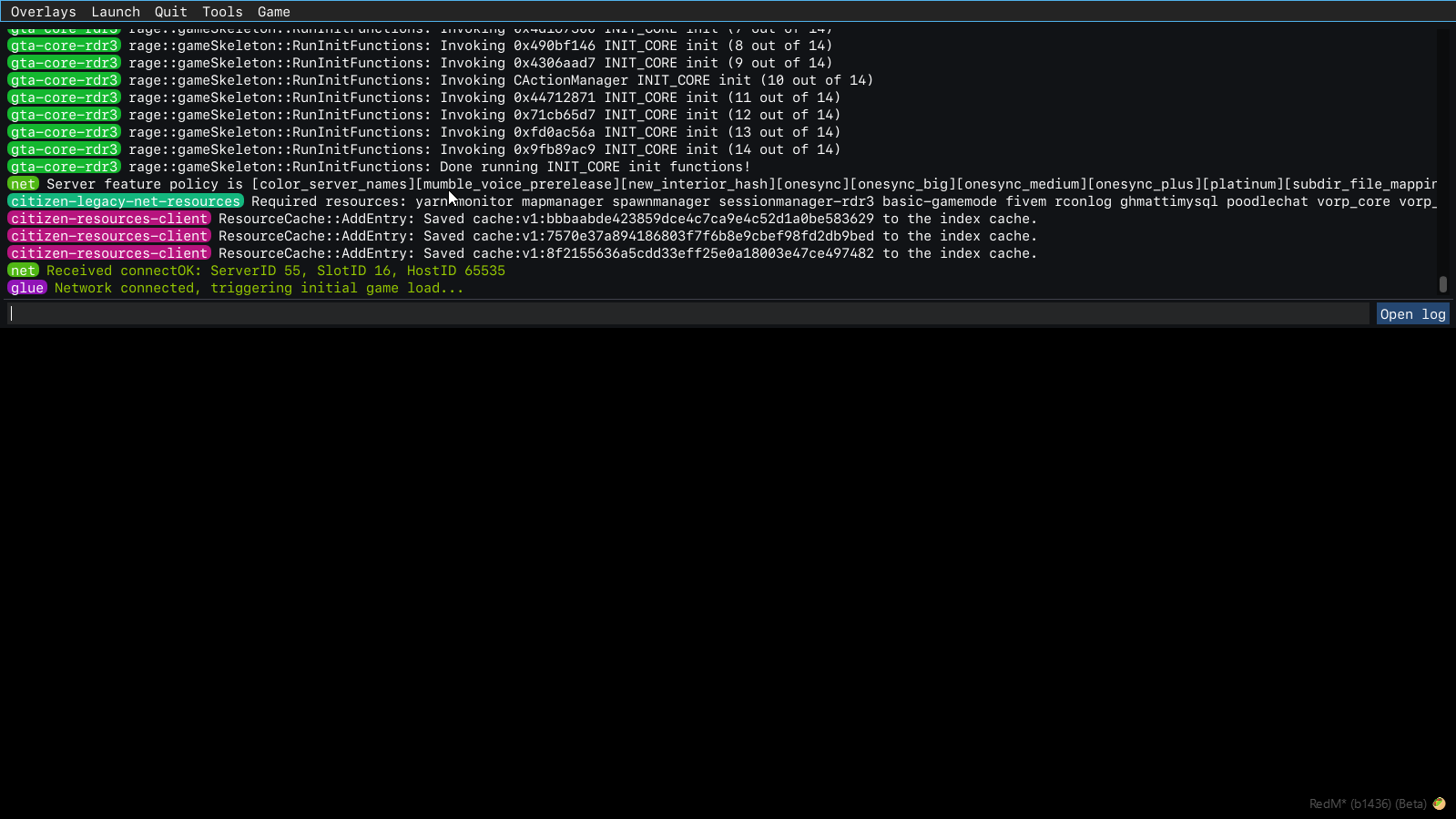 Blackscreen after joining a RedM Server - RedM Client Support - Cfx.re ...