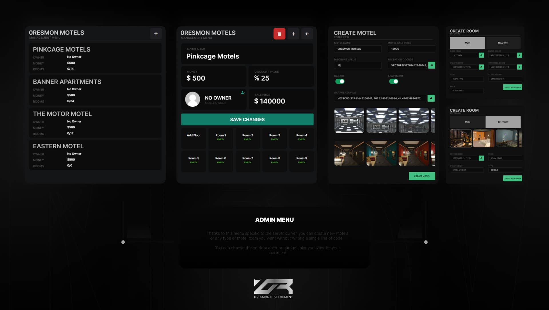 [ESX/QBCore] MANAGEABLE AND HIGHLY DETAILED MOTEL AND APARTMENT SYSTEM ...