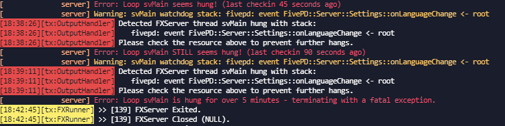 [HELP] SVmain causing a loop crash - Server Discussion - Cfx.re Community